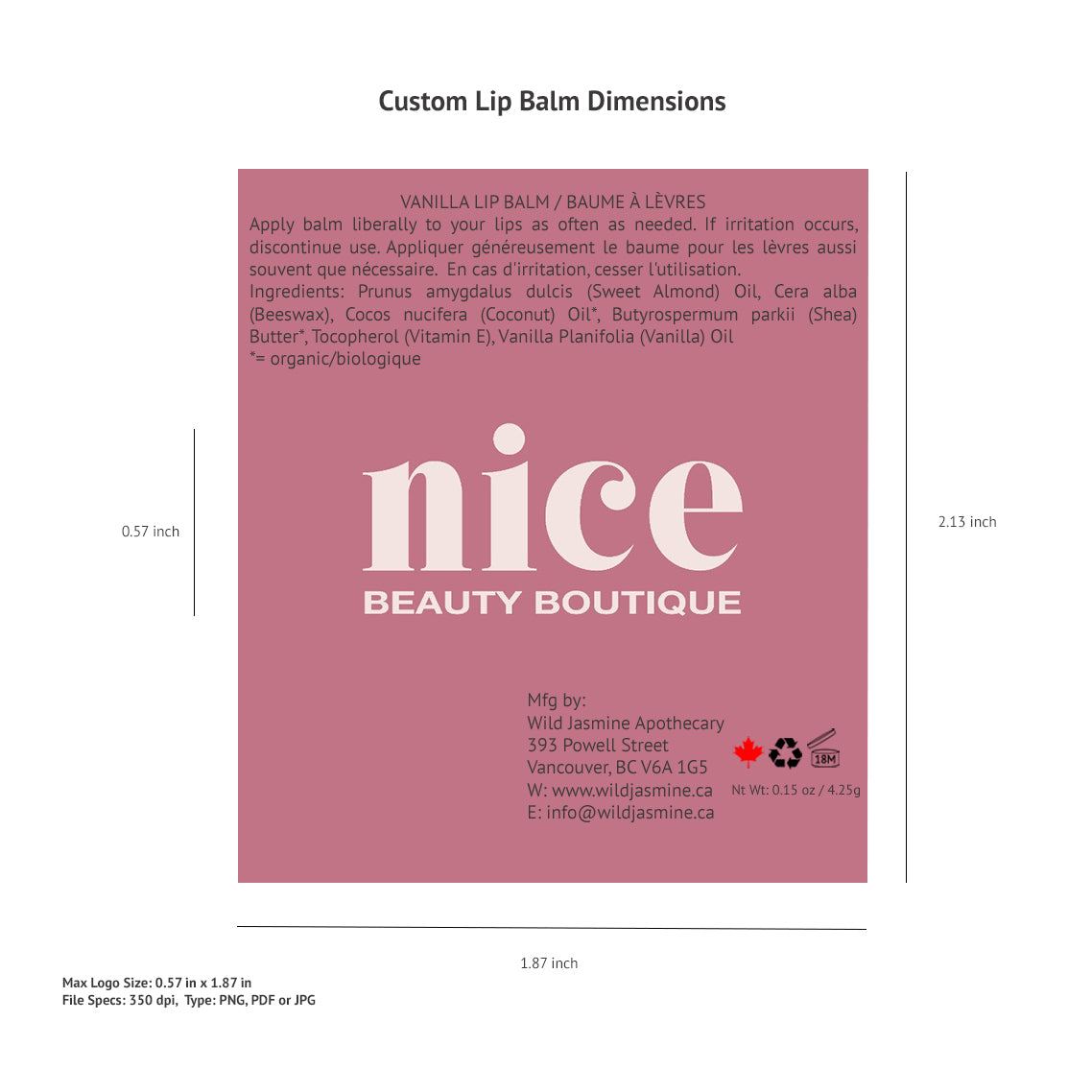 Bulk Lip Balm with Your Logo – Wild Jasmine Natural Apothecary